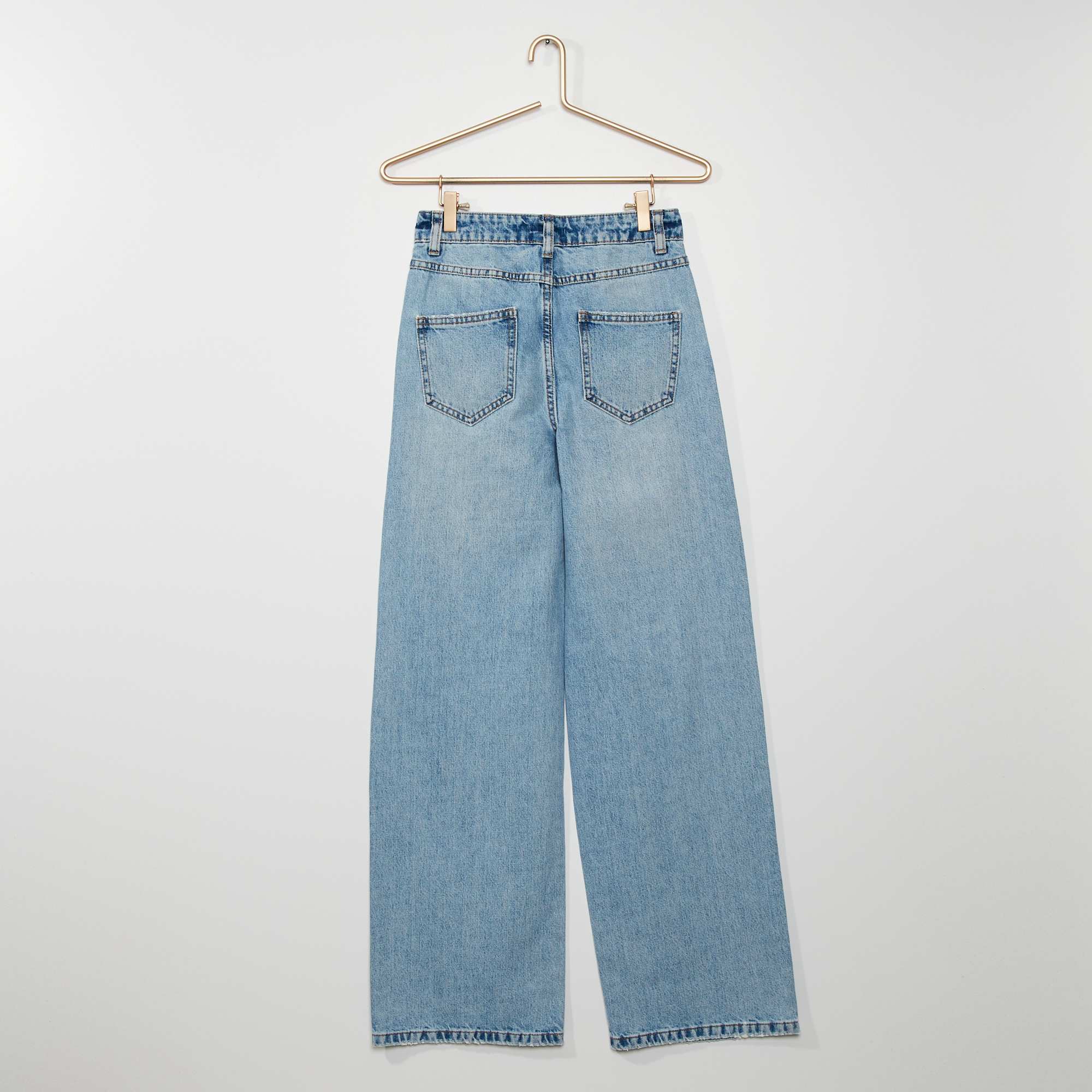 Jean large fille adolescente - triple stone - Kiabi - 20,00€