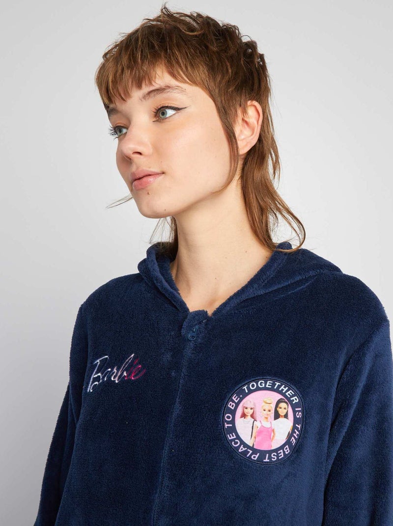 Barbie-fleecepyjama - BLAUW - Kiabi - 24.00€