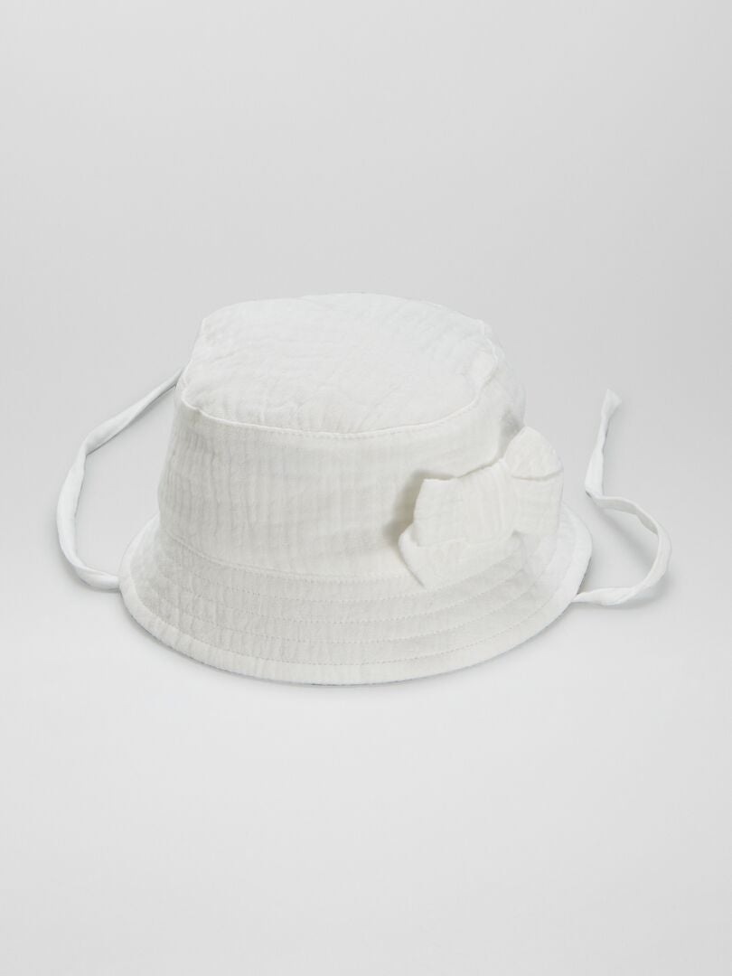 Bob en gaze de coton - blanc - Kiabi - 5.00€