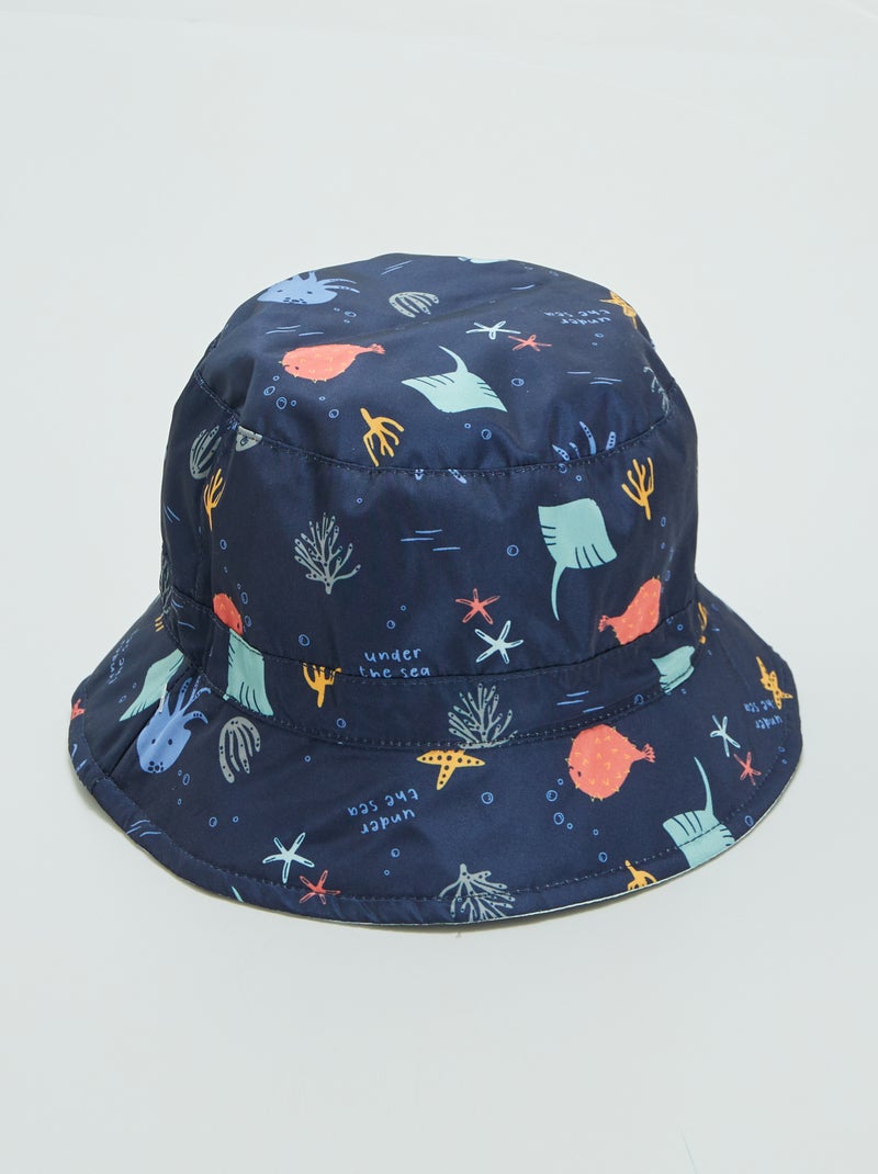 Bob réversible - Bleu - Garçon - 7.00€ - Kiabi