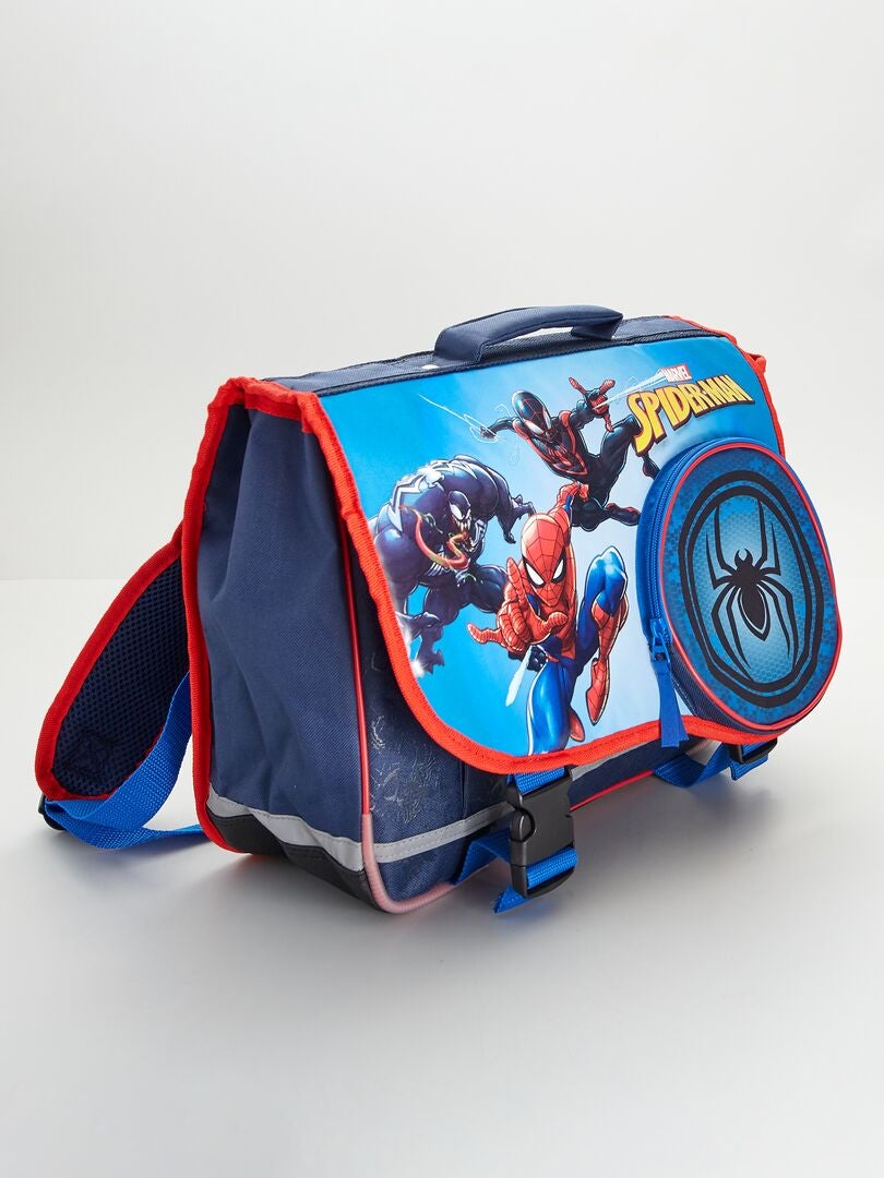 Boekentas met 3D-vakje 'Spider-Man' - BLAUW - Kiabi - 32.00€