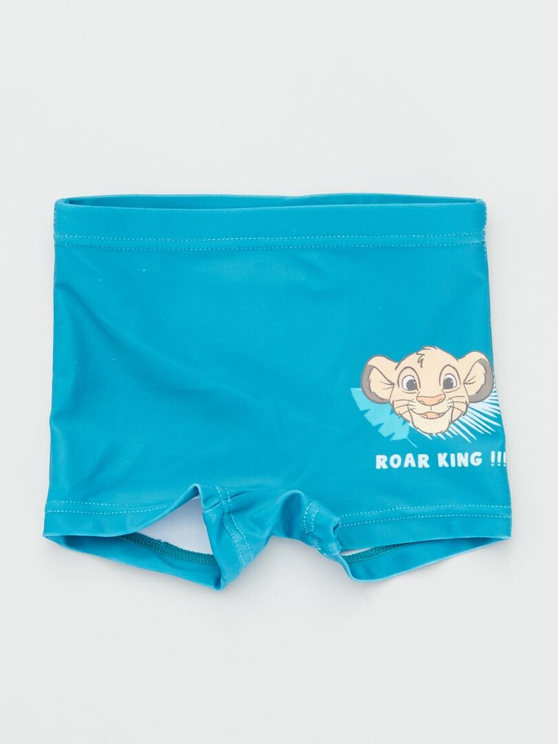 Boxer de bain imprimé 'Simba' - Bleu 'Simba' - Kiabi - 8.00€