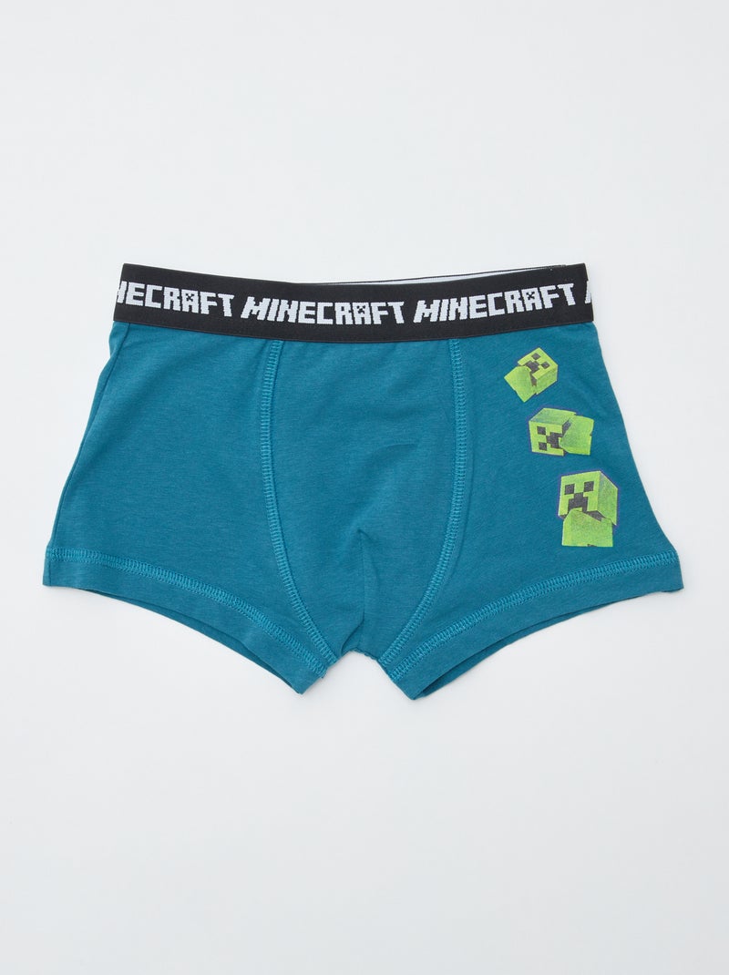 Boxers 'Minecraft - lot de 2 - Vert - Garçon - 8.00€ - Kiabi