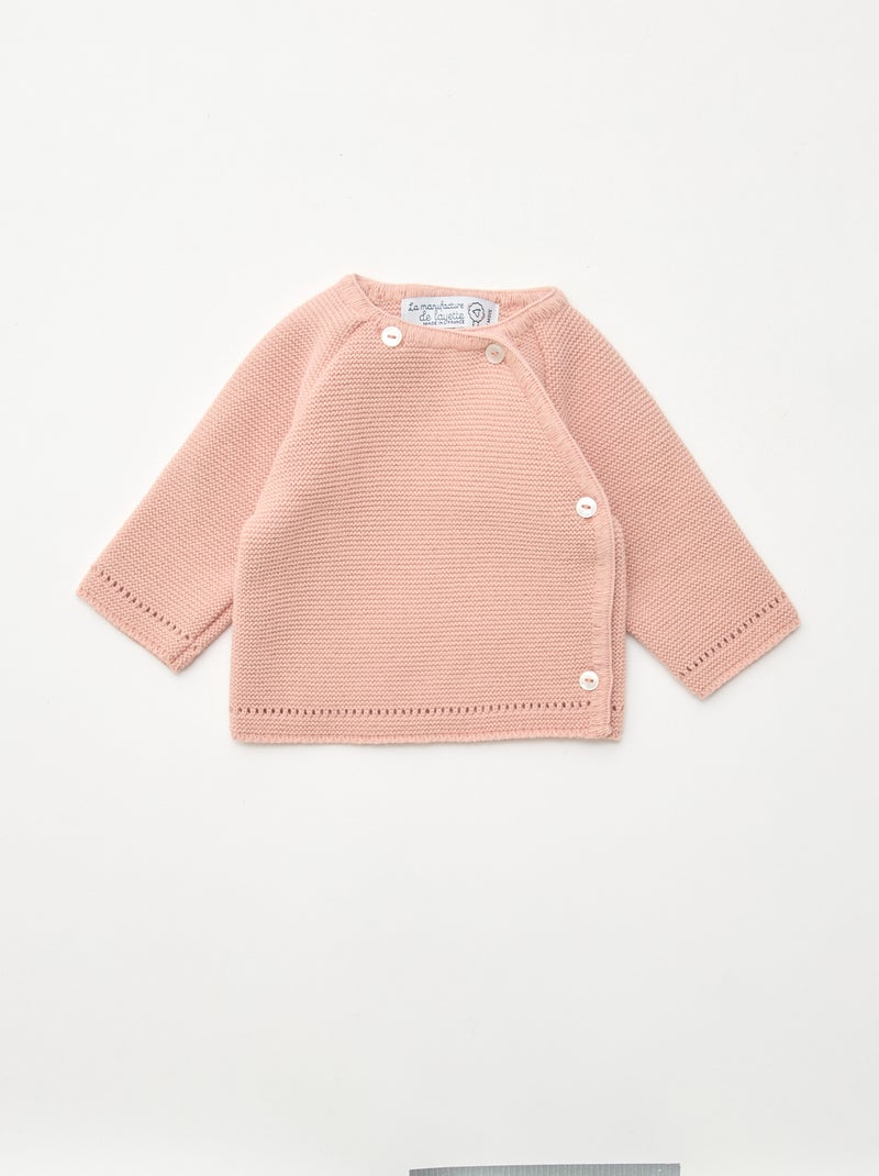 Brassière en tricot 'La manufacture de Layette' - Rose - Prématuré ...