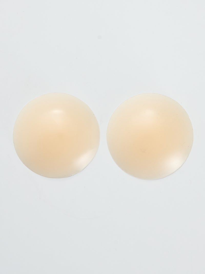 Cache-tétons en silicone réutilisable - beige - Femme - 10.00€ - Kiabi