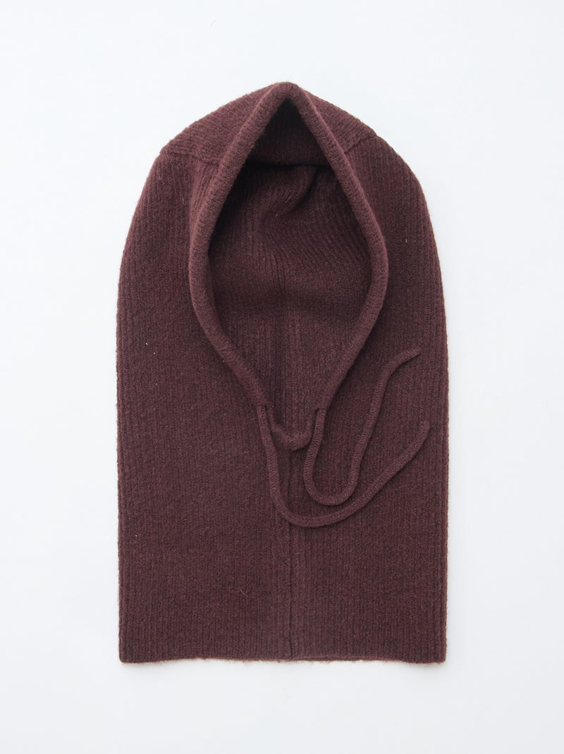 Cagoule maillée unie - Rouge - Femme - 12.00€ - Kiabi