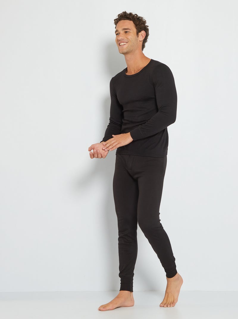 Caleçon long thermorégulant 'Hekla par Lemahieu' - noir - 25.00€ - Kiabi