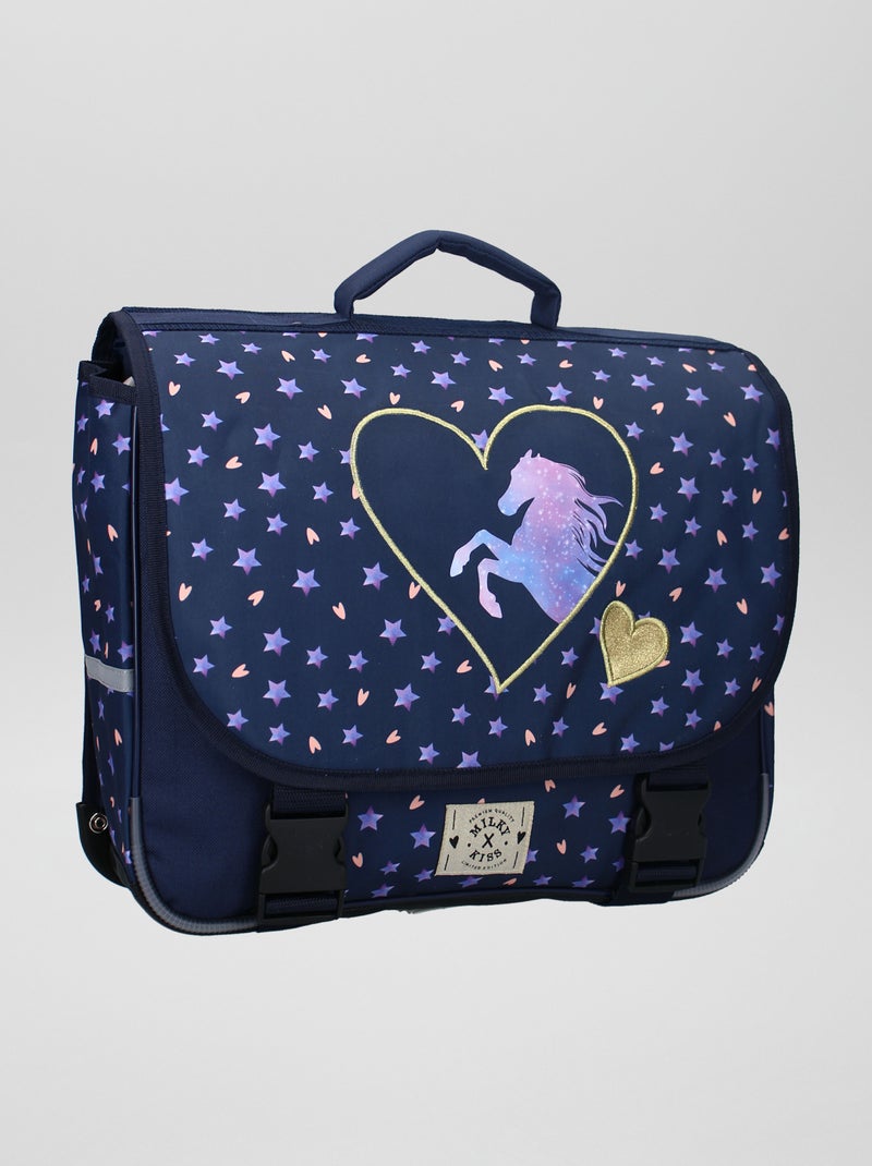 Cartable 'licorne' - Bleu marine - 32.00€ - Kiabi