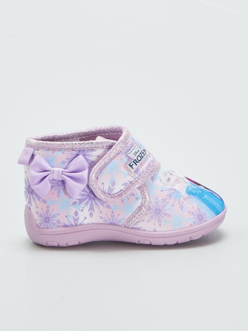 Chaussons Montants à Scratch Reine Des Neiges Rose Kiabi 1200€