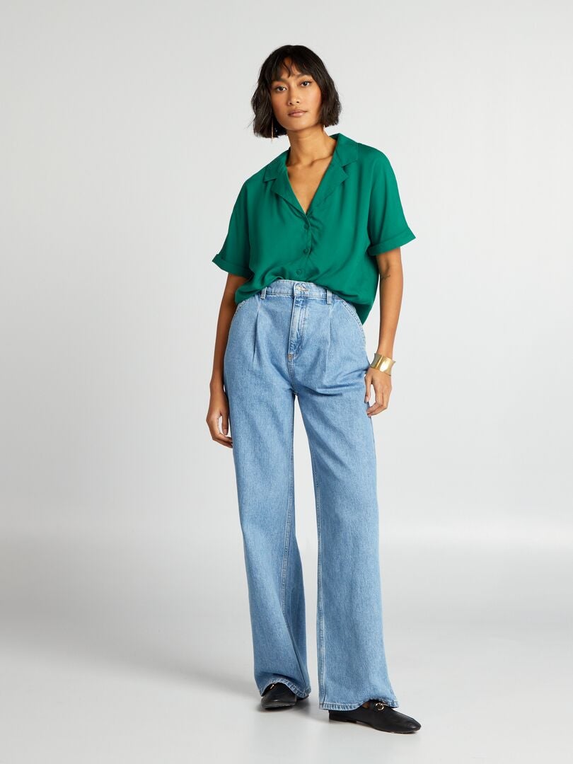 Chemisier léger - Vert - Kiabi - 15.00€