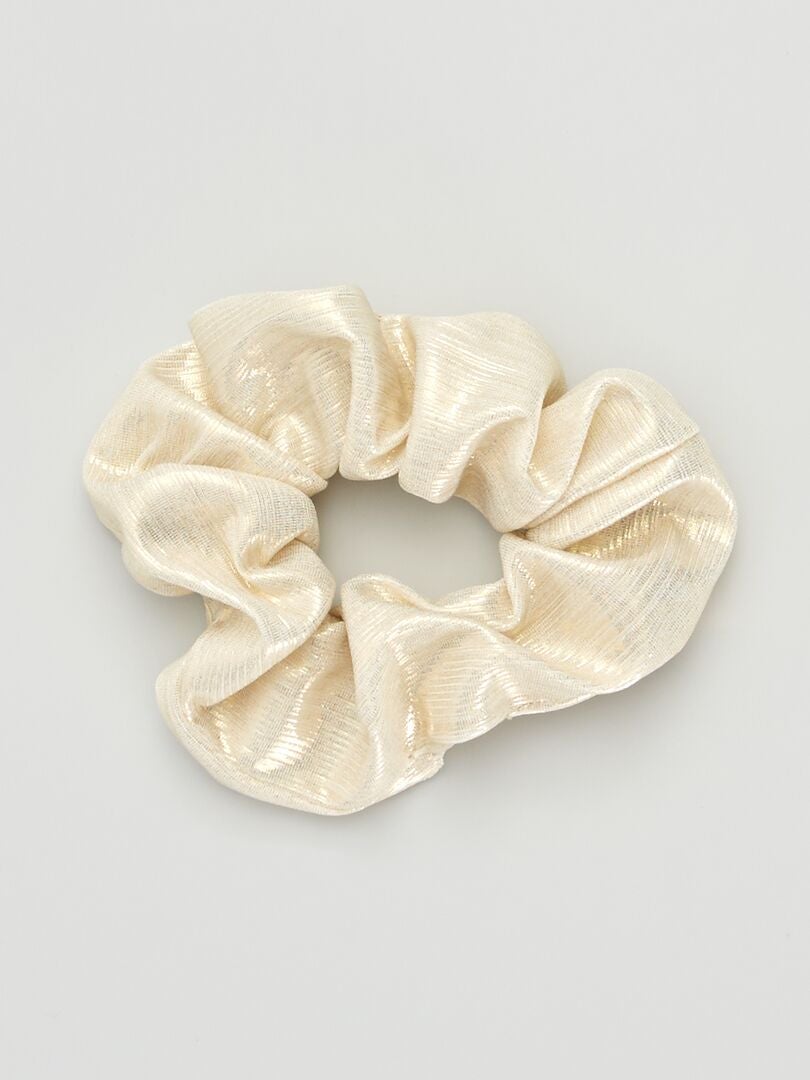 Chouchou doré - Beige - Kiabi - 2.50€