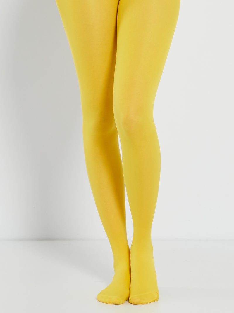 Collants opaques veloutés 'DIM' 50D - Jaune - Kiabi - 7.00€