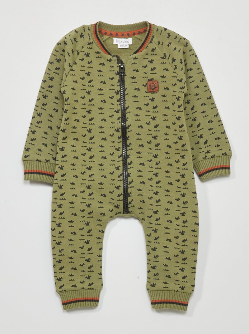 Combinaison en molleton - Kaki - Kiabi - 12.00€