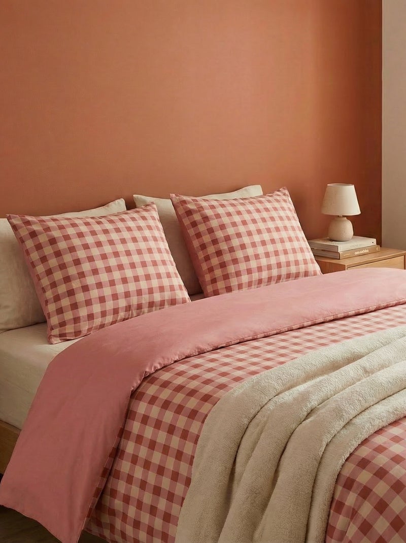 Dekbedovertrek 2-persoons (240 x 220cm) van katoen - Kiabi Home - Rose ...