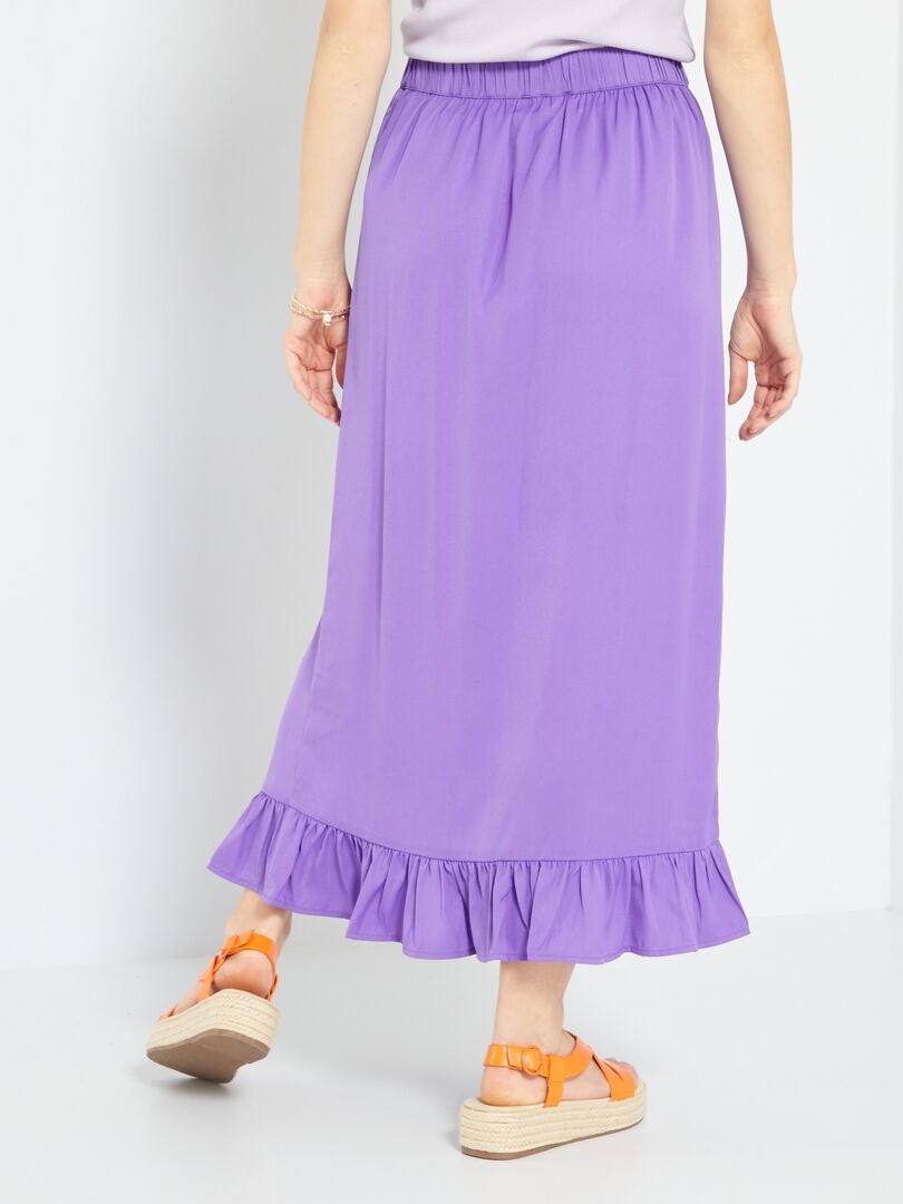 Effen halflange rok - PAARS - Kiabi - 18.00€