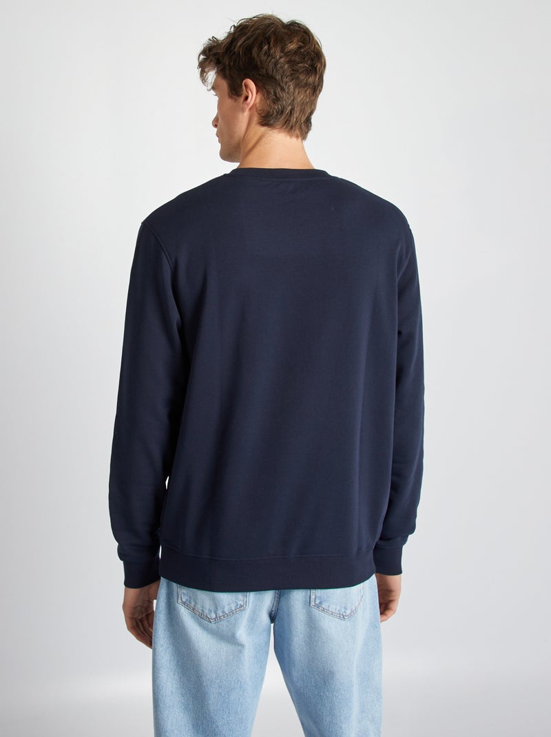 Effen sweater met ronde hals +1m90 - BLAUW - Kiabi - 15.00€