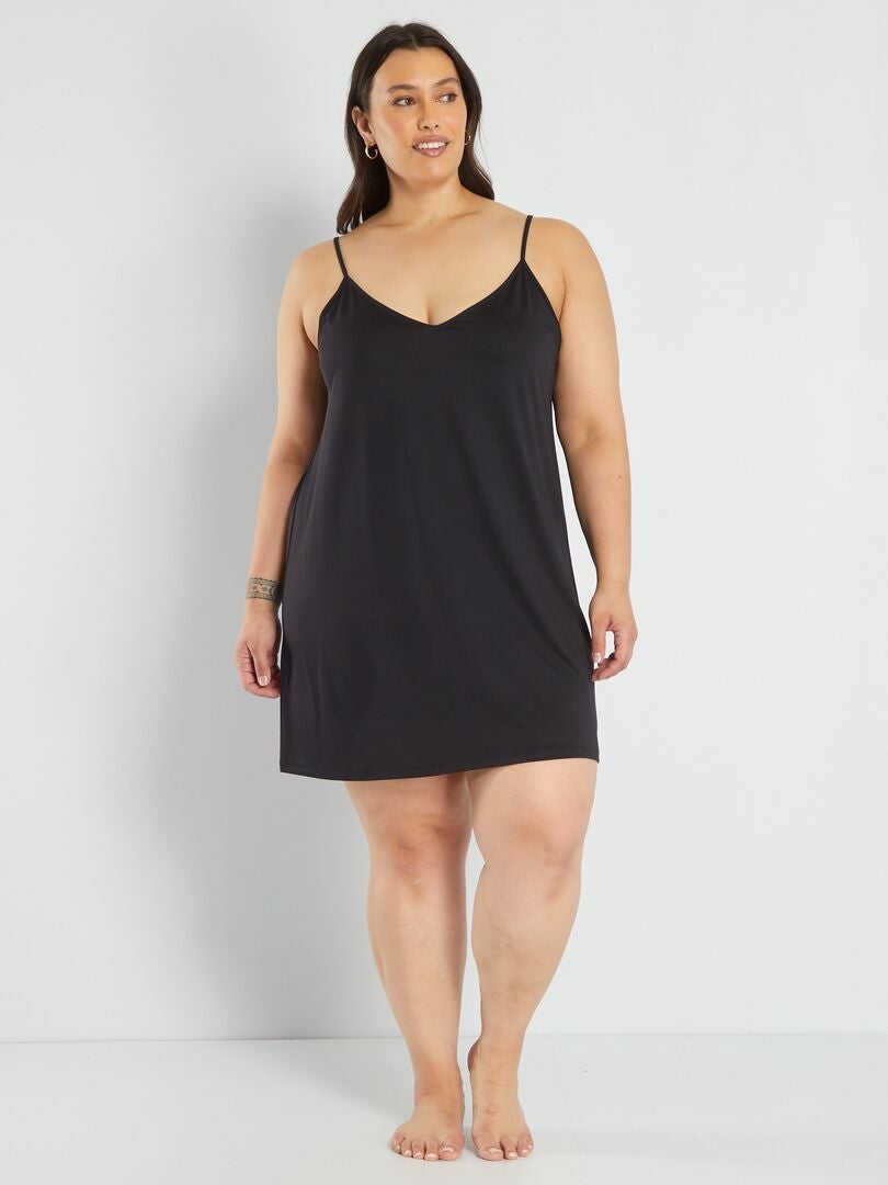 Fond de robe à glisser sous vos robes - noir - Kiabi - 15.00€