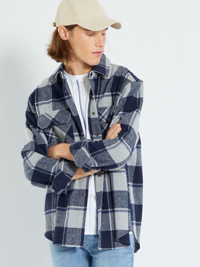 Geruit overhemd - blauw geruit - Kiabi - 25.00€