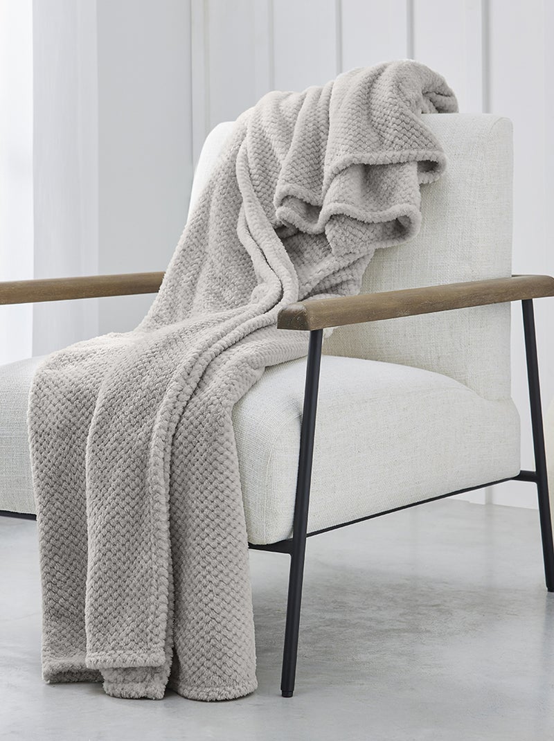 Grote plaid - Beige - Kiabi - 20.00€