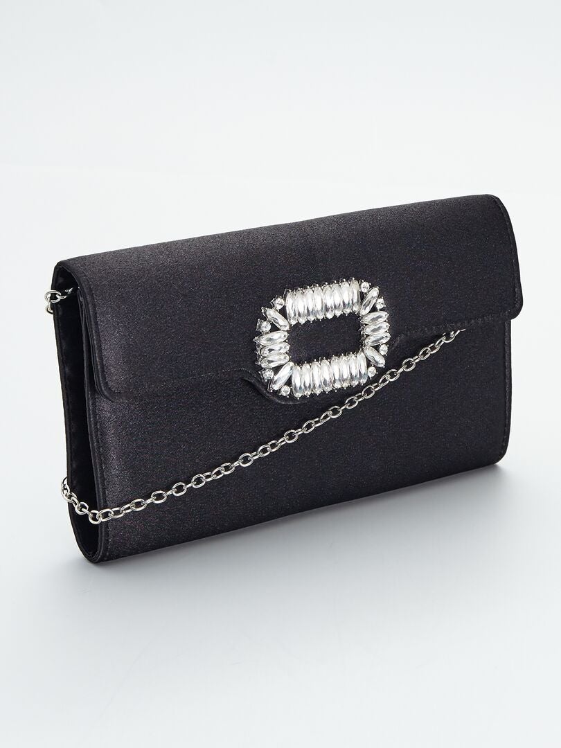 Handtasje met klep - ZWART - Kiabi - 15.00€