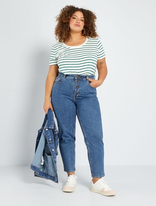 Jean mom grande taille