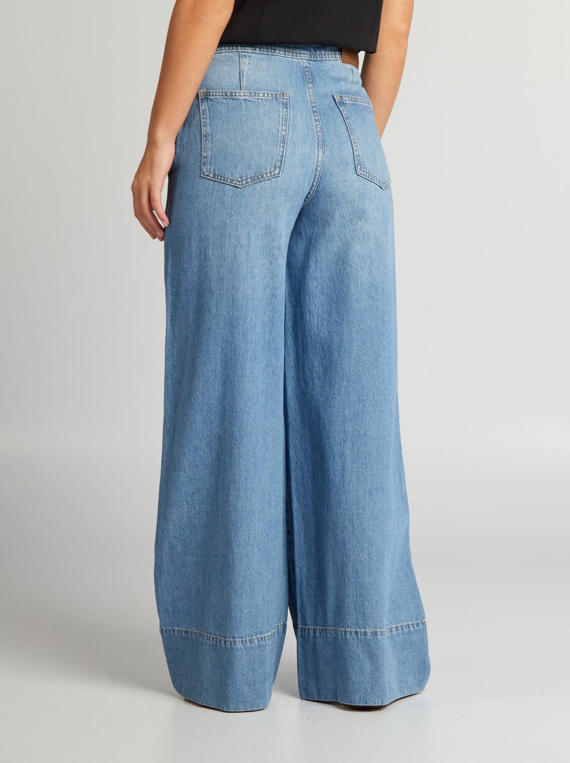 Jeans met wijde pijpen - BLAUW - Kiabi - 20.00€