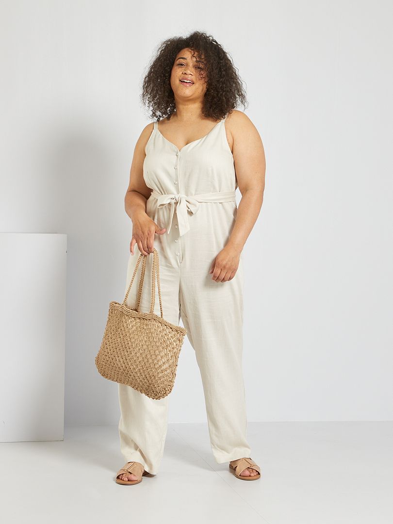 Jumpsuit - wit kalksteen - Kiabi - 35.00€