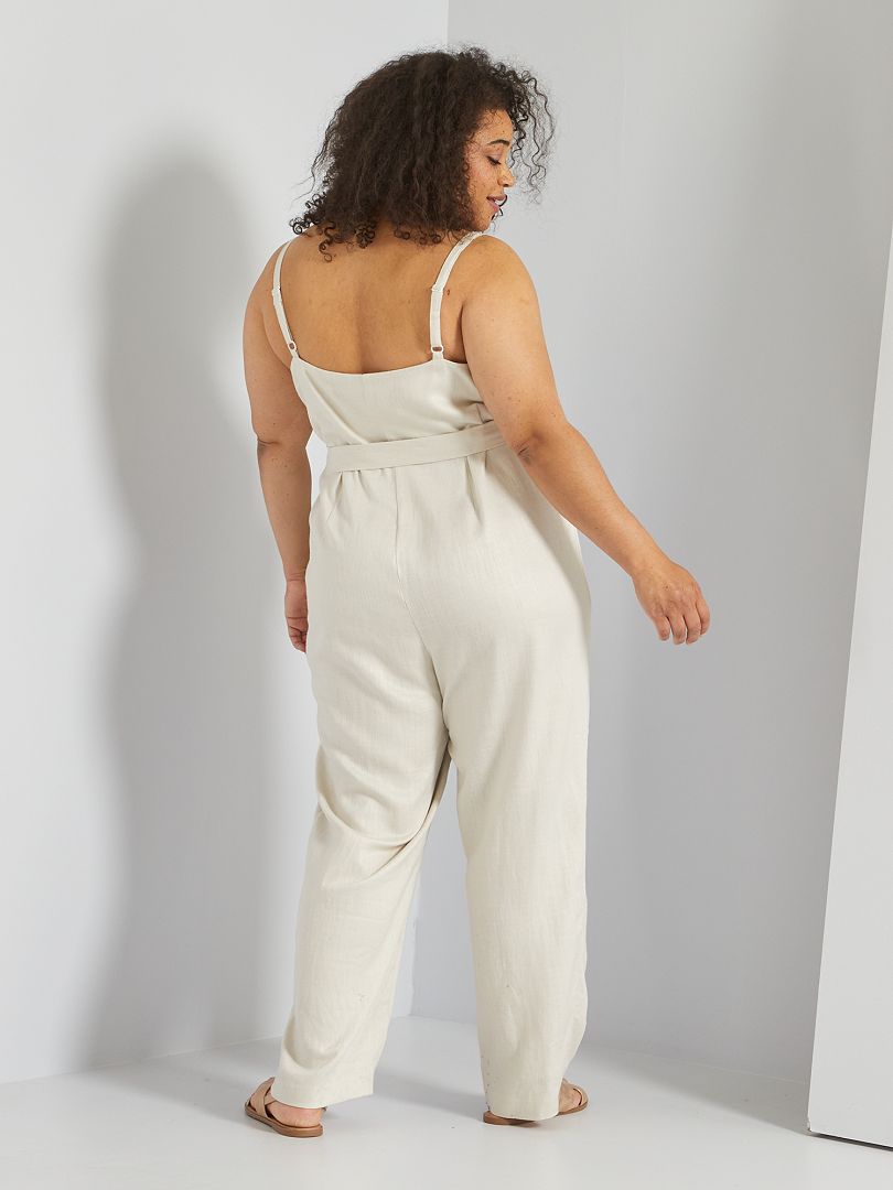 Jumpsuit - wit kalksteen - Kiabi - 35.00€