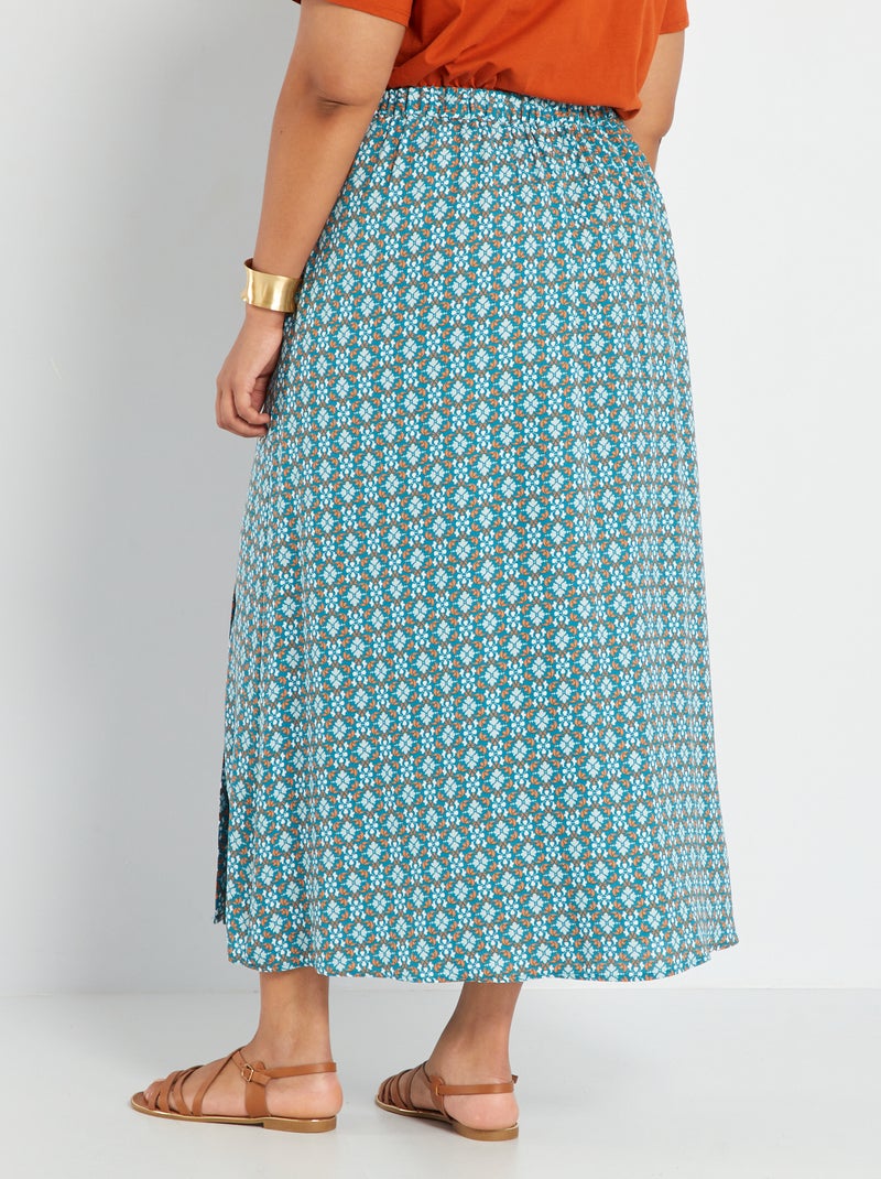 Jupe midi - Bleu - Kiabi - 25.00€