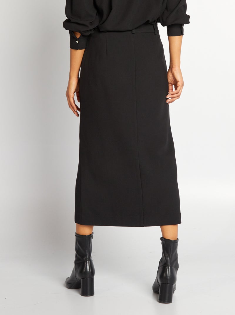 Jupe midi droite - noir - Kiabi - 20.00€