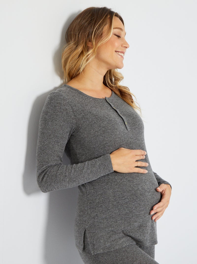 Kit grossesse en maille douce - 2 pièces - GRIS - Kiabi - 29.00€