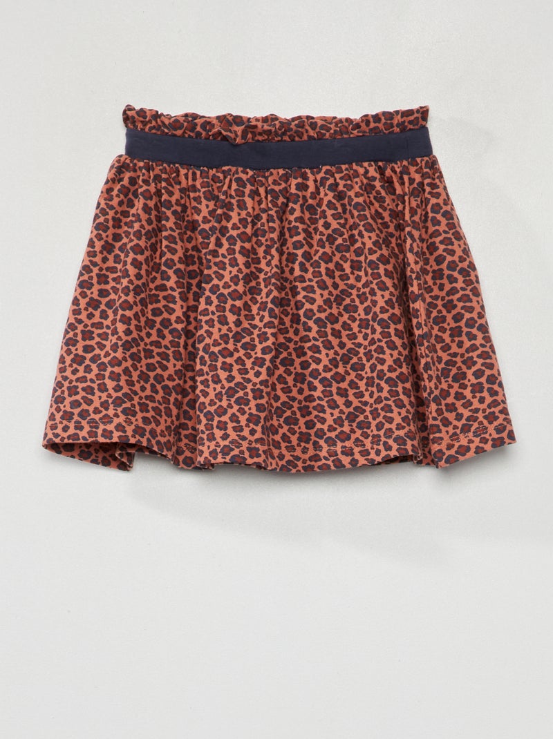 Korte rok met luipaardprint - ROSE - 8.00€ - Kiabi