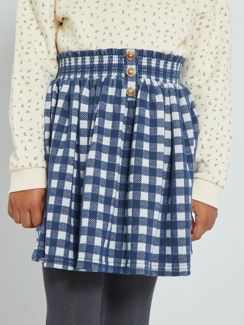 Korte rok met Schotse ruitjes - BLAUW - Kiabi - 9.00€