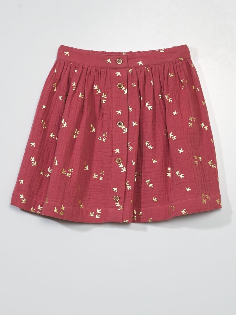 Korte rok van zachte, luchtige katoen - ROSE - Kiabi - 12.00€