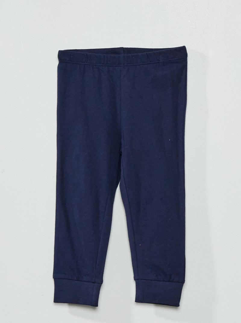 Lange pyjama van jersey met Mario Kart-print - BLAUW - 13.00€ - Kiabi