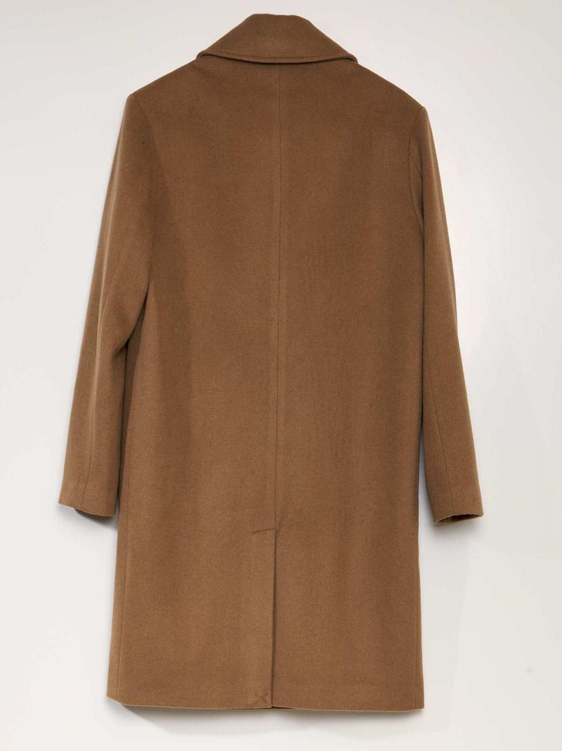 Lange wollen jas - BRUIN - 90.00€ - Kiabi