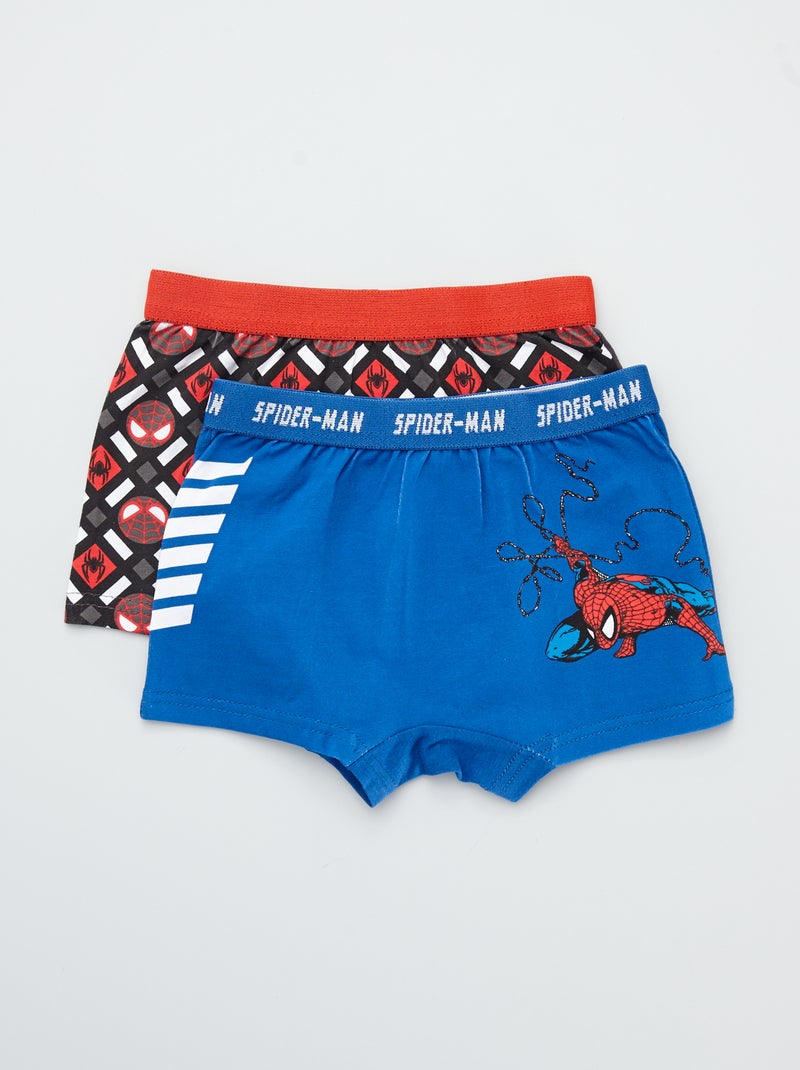 Lot de 2 boxers 'Spider-Man' - bleu - Kiabi - 8.00€