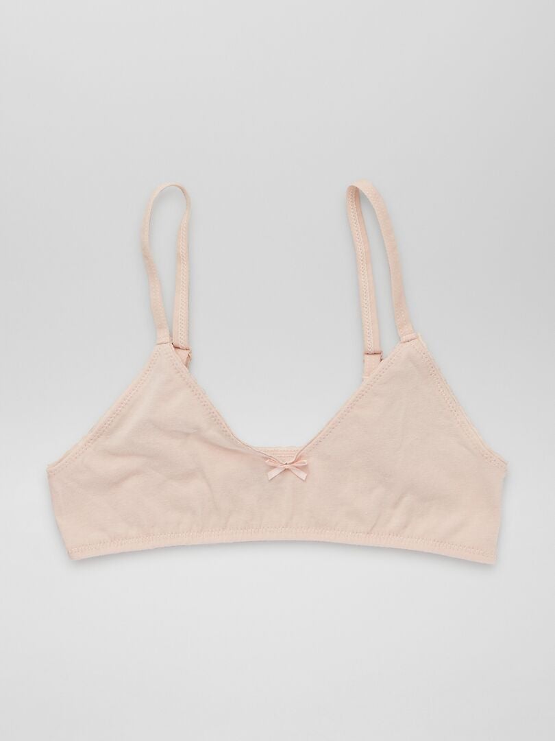 Lot de 2 brassières - Rose/blanc - Kiabi - 8.00€