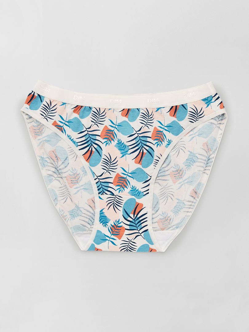 Lot de 3 culottes Les Pockets de 'DIM' - imprimé tropical - Kiabi - 15.00€