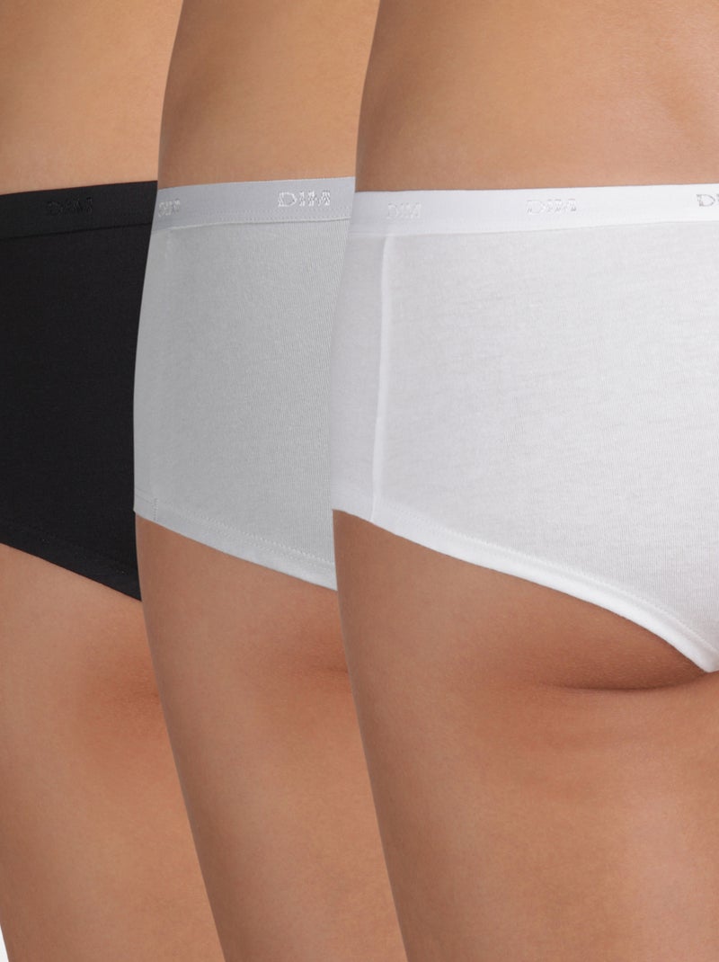Lot de 3 shorties unis 'DIM' - Noir - Femme - 14.00€ - Kiabi