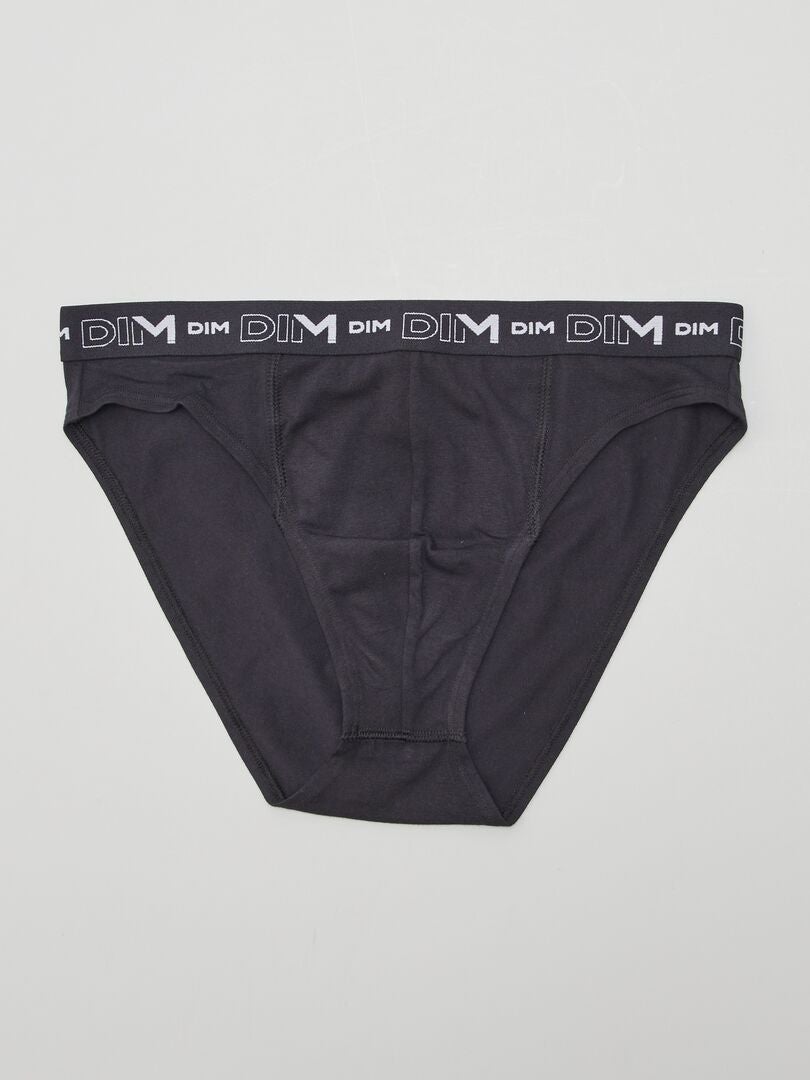 Lot de 3 slips 'Dim' - Noir - Kiabi - 24.00€