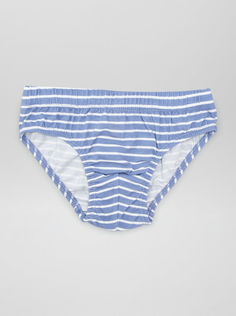 Lot De 7 Slips Imprimés Bleu Kiabi 800€