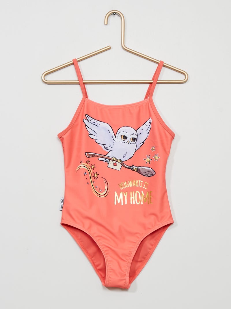 Maillot 1 pièce 'Harry Potter' - corail - Kiabi - 10.00€