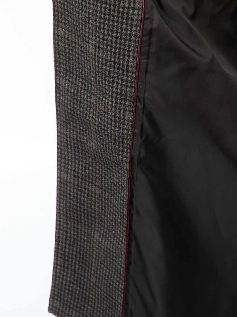 Manteau long façon lainage - Gris - Femme - 55.00€ - Kiabi