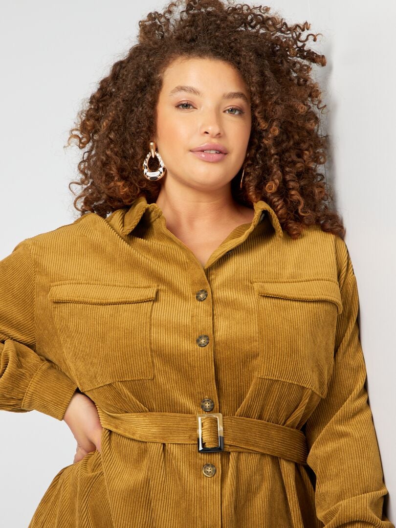 Overhemdjurk van corduroy - BRUIN - Kiabi - 29.00€ Overhemdjurk van corduroy - BRUIN - Kiabi - 29.00€
