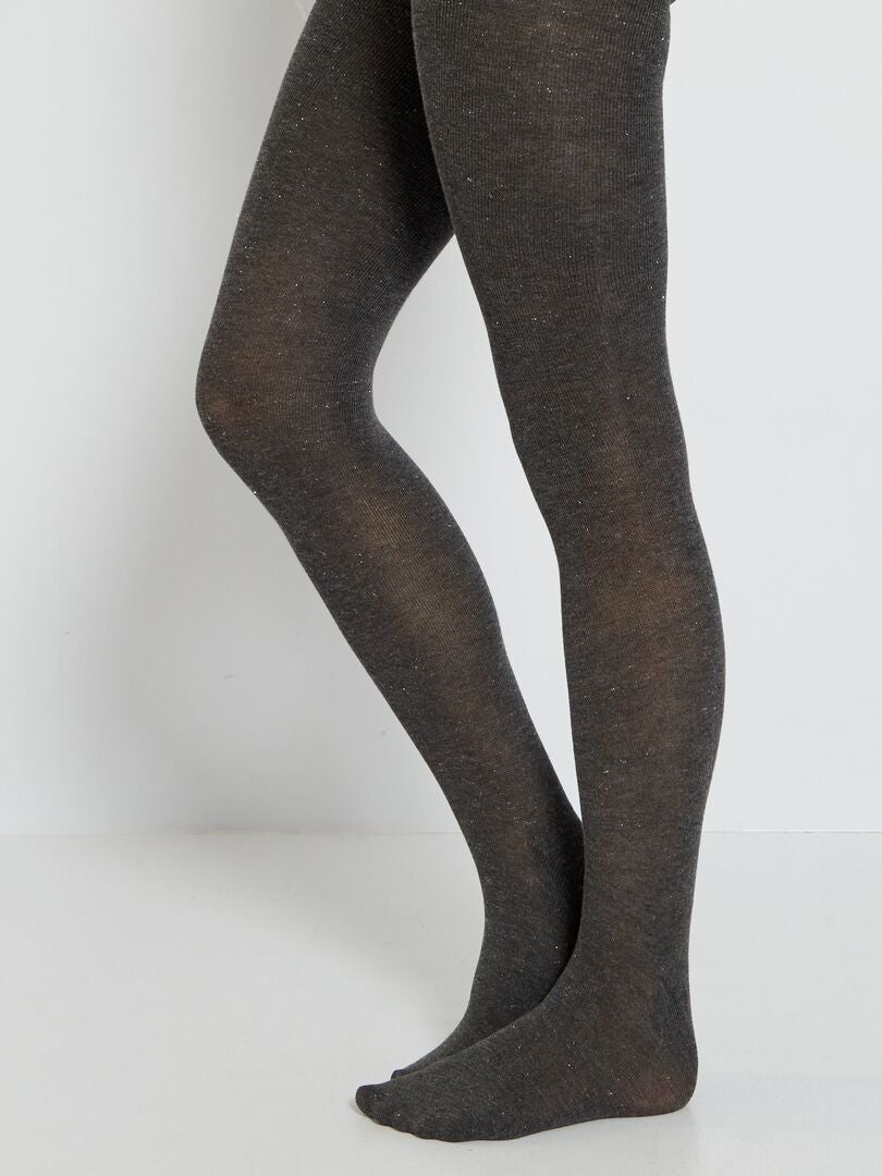 Paire de collants - 160D - Gris - Kiabi - 7.00€