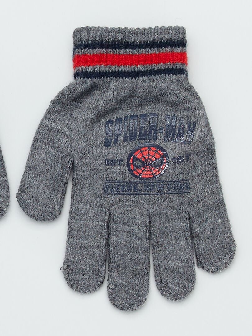Paire de gants 'Spider-Man' - gris - Kiabi - 4.00€