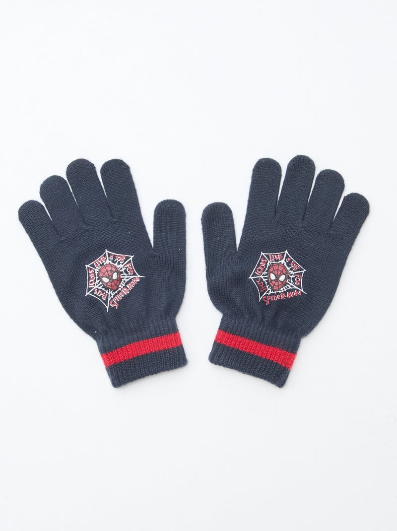 Paire de gants 'Spiderman' 'Disney' - Noir - Garçon - 4.50€ - Kiabi