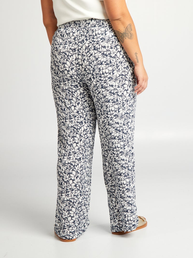 Pantalon fluide 'Vero moda curve' - Bleu - Kiabi - 37.00€