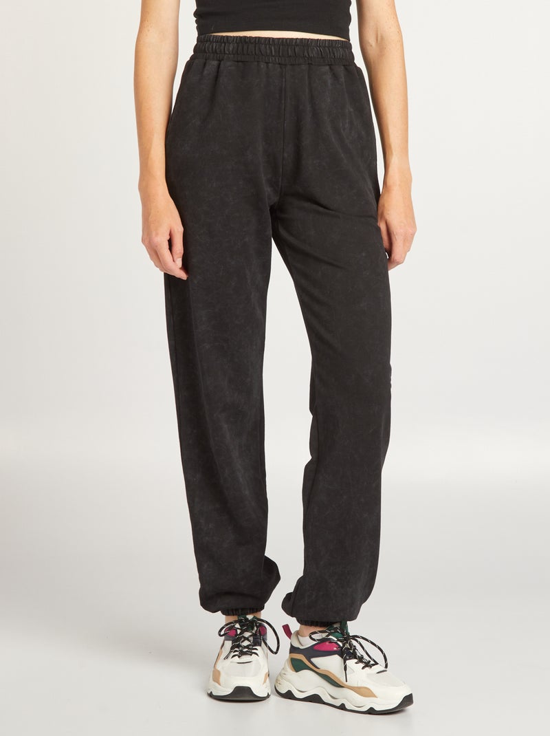 Pantalon jogging large - Gris foncé - Kiabi - 20.00€